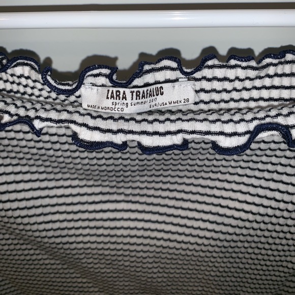 Zara | Tops | Zara Off The Shoulder Crop Top M | Poshmark